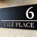 Outdoor House Number Sign Modern House Number Housewarming Gift Custom ...