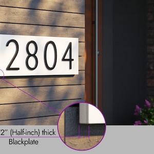 Vertical & Horizontal House Number| Easy to Install House Sign | House ...