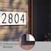 Vertical & Horizontal House Number| Easy to Install House Sign | House ...