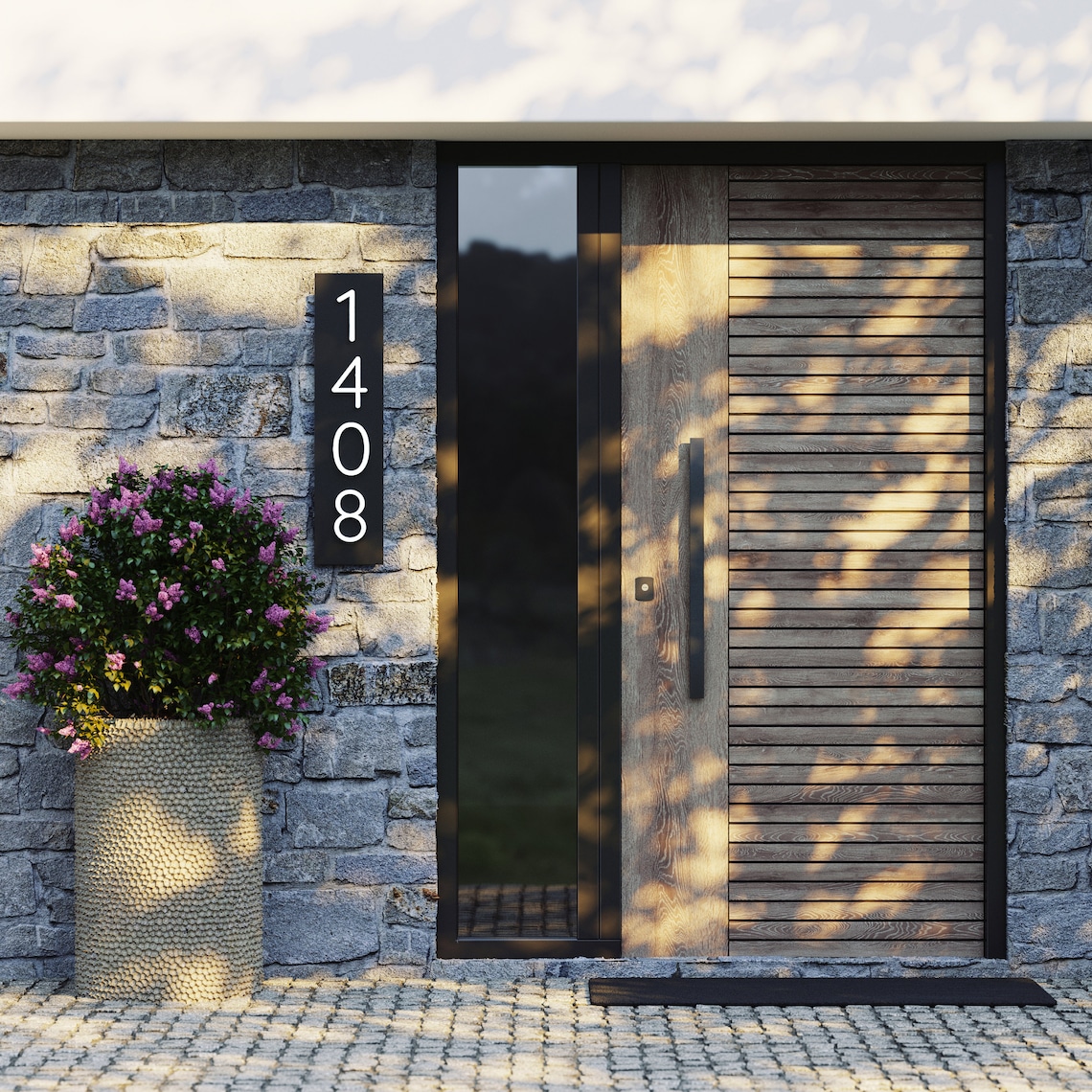 Modern House Numbers Available in Vertical and Horizontal Directions ...