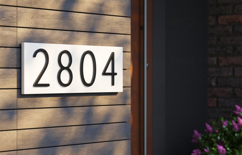 House Numbers Sign Vertical House Number Sign Horizontal - Etsy