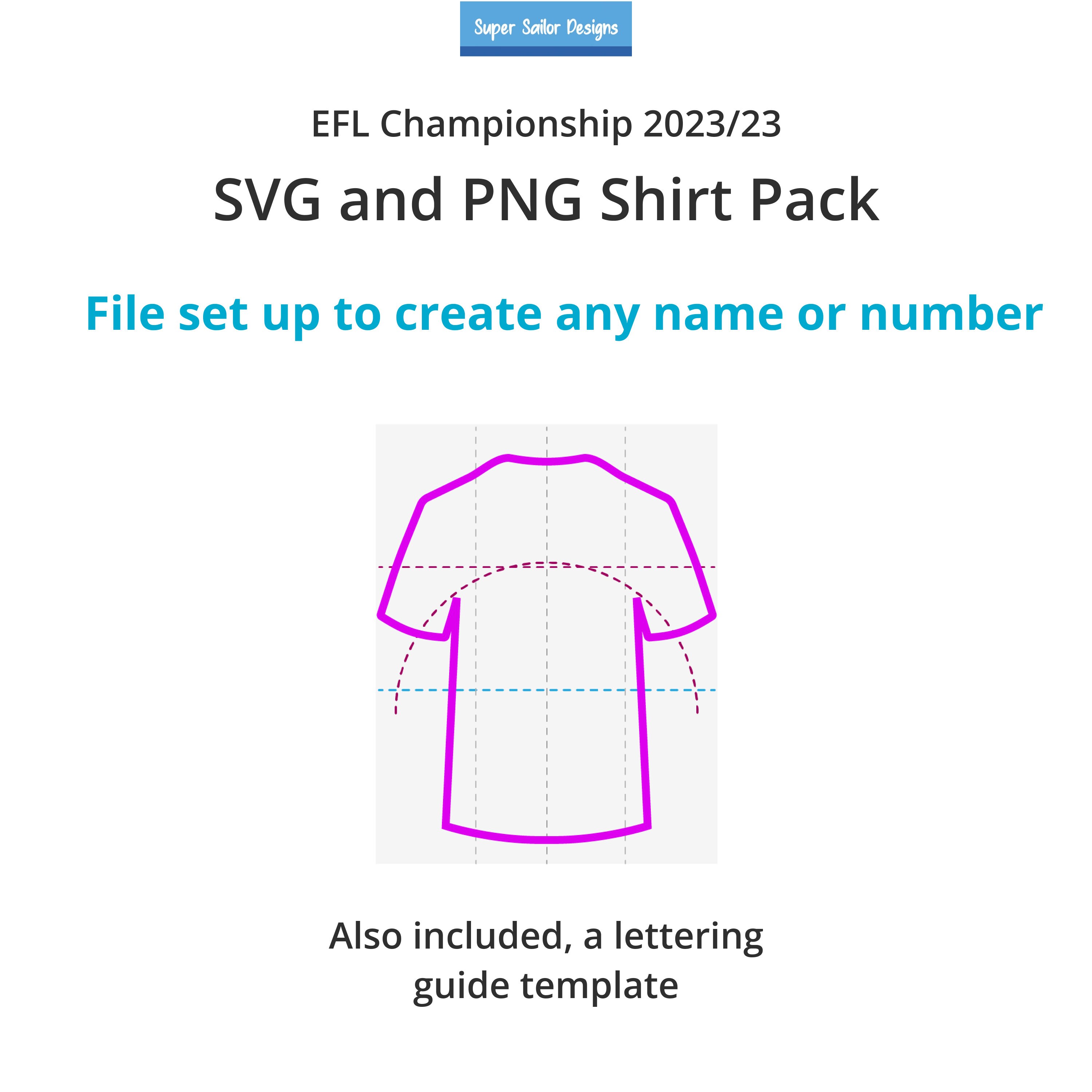 All 24 EFL Championship 23/24 Season SVG Icon Pack - Digital Download ...
