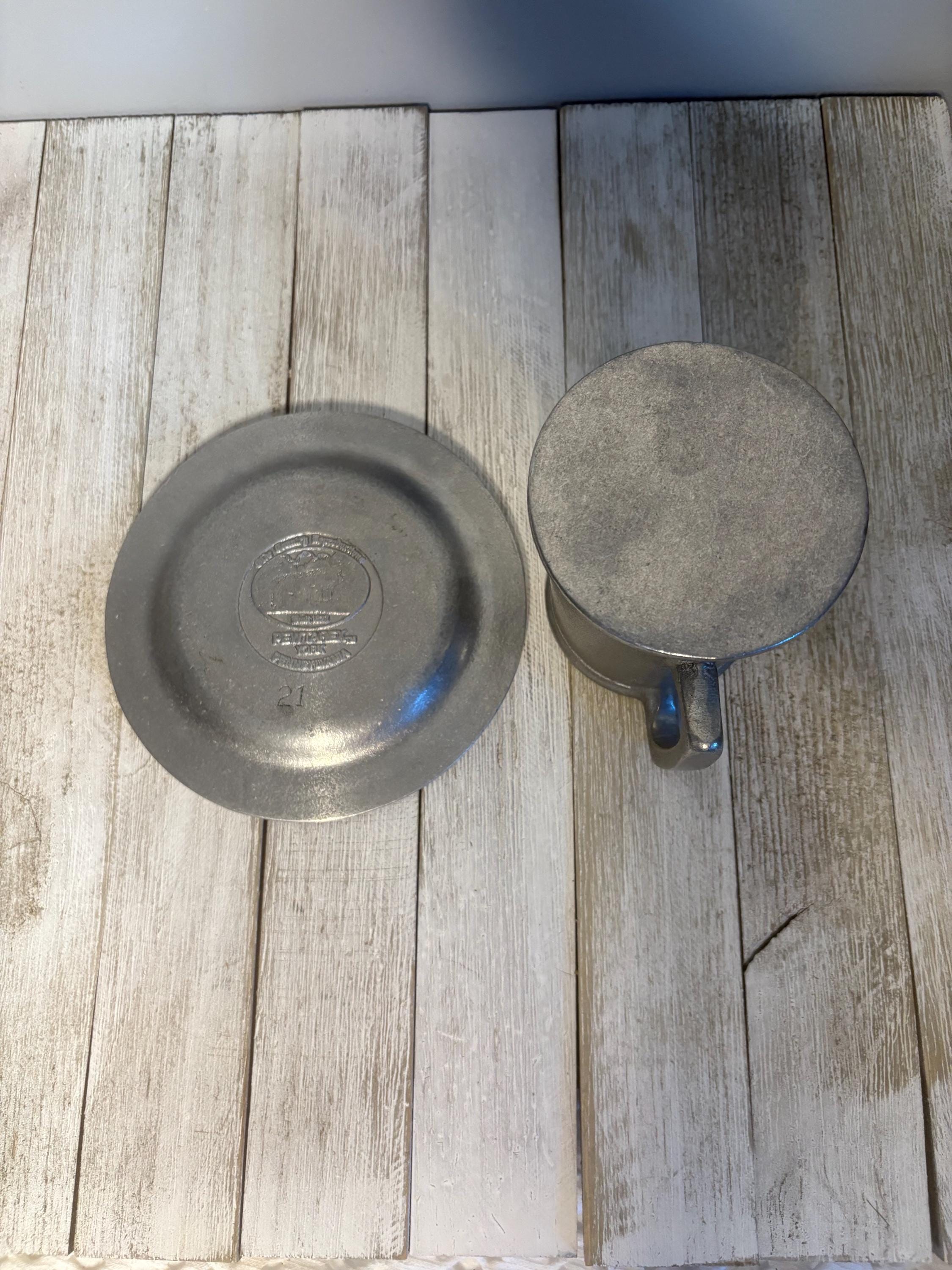Vintage Wilton Armetale Pewter Alphabet Mug and Plate Set - Etsy