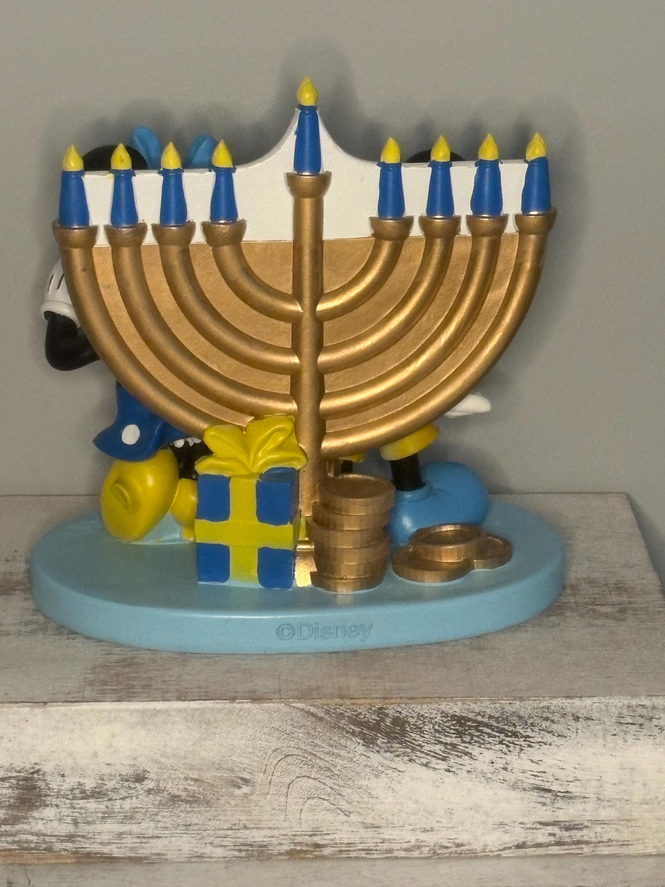 Disney Mickey Minnie Mouse Hanukkah Menorah Figurine - Etsy