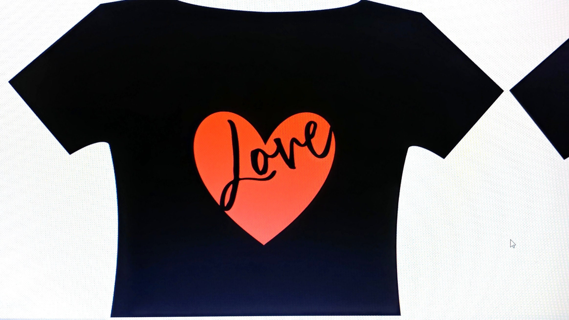 Love Heart HTV Vinyl Iron on Decal Valentines Day Lovers Day - Etsy