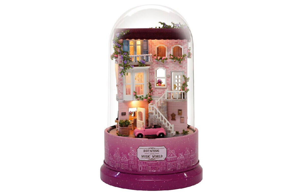 DIY Scene Pink Tri-tiered Rotating Music Box With Accessories - Etsy