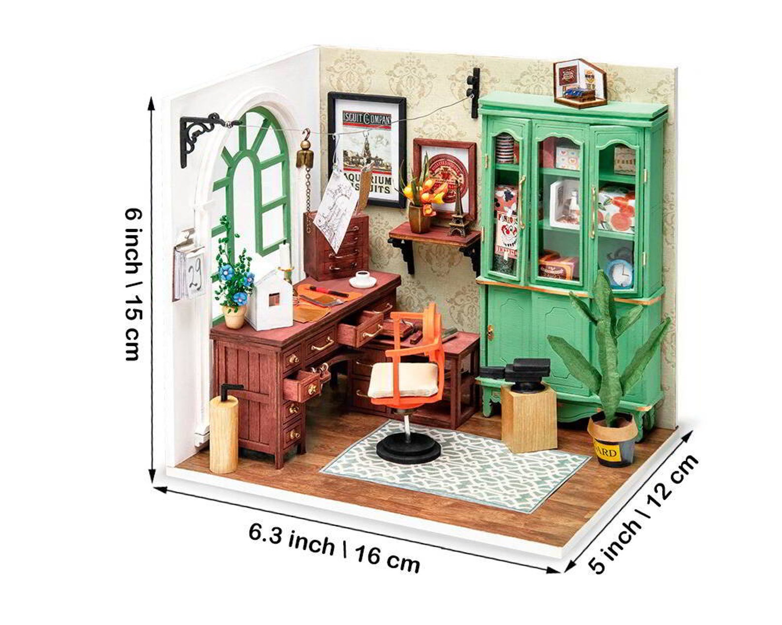 DIY 3D Room Box Model Working Studio With LED Light Furniture | Etsy