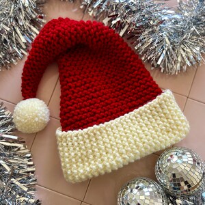Santa Hat Knitting Kit, Knit Your Own Santa Hat, Beginner Friendly ...