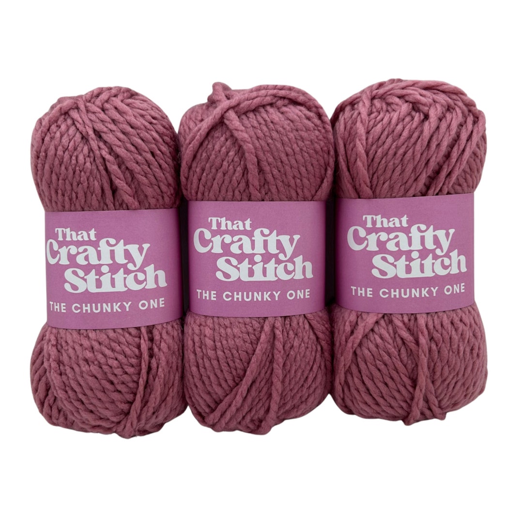 Dusky Pink Super Chunky Yarn, 100g pro Knäuel, super voluminöses Garn ...