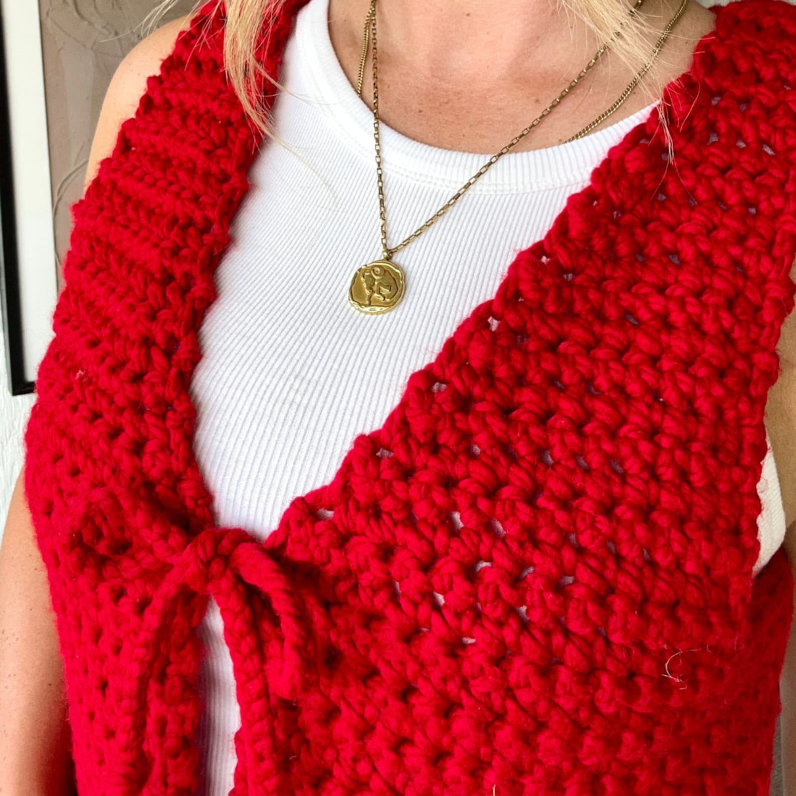 Crochet Kit - Crochet Tie Front Top Kit | Make Your Own Crochet Tie ...