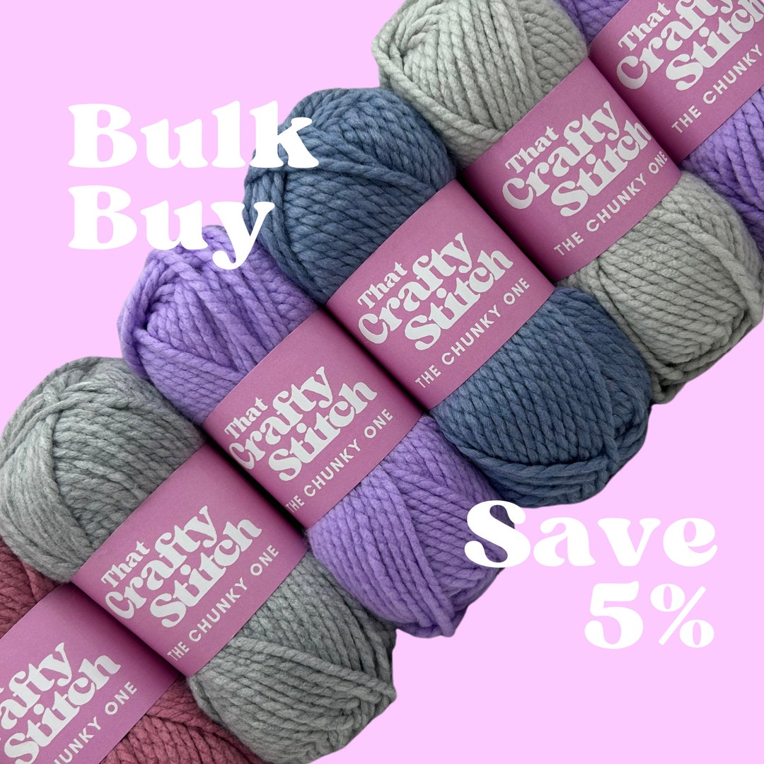 Muted Super Chunky Yarn Bundle, 600g, Pastel Colours, Muted Acrylic ...