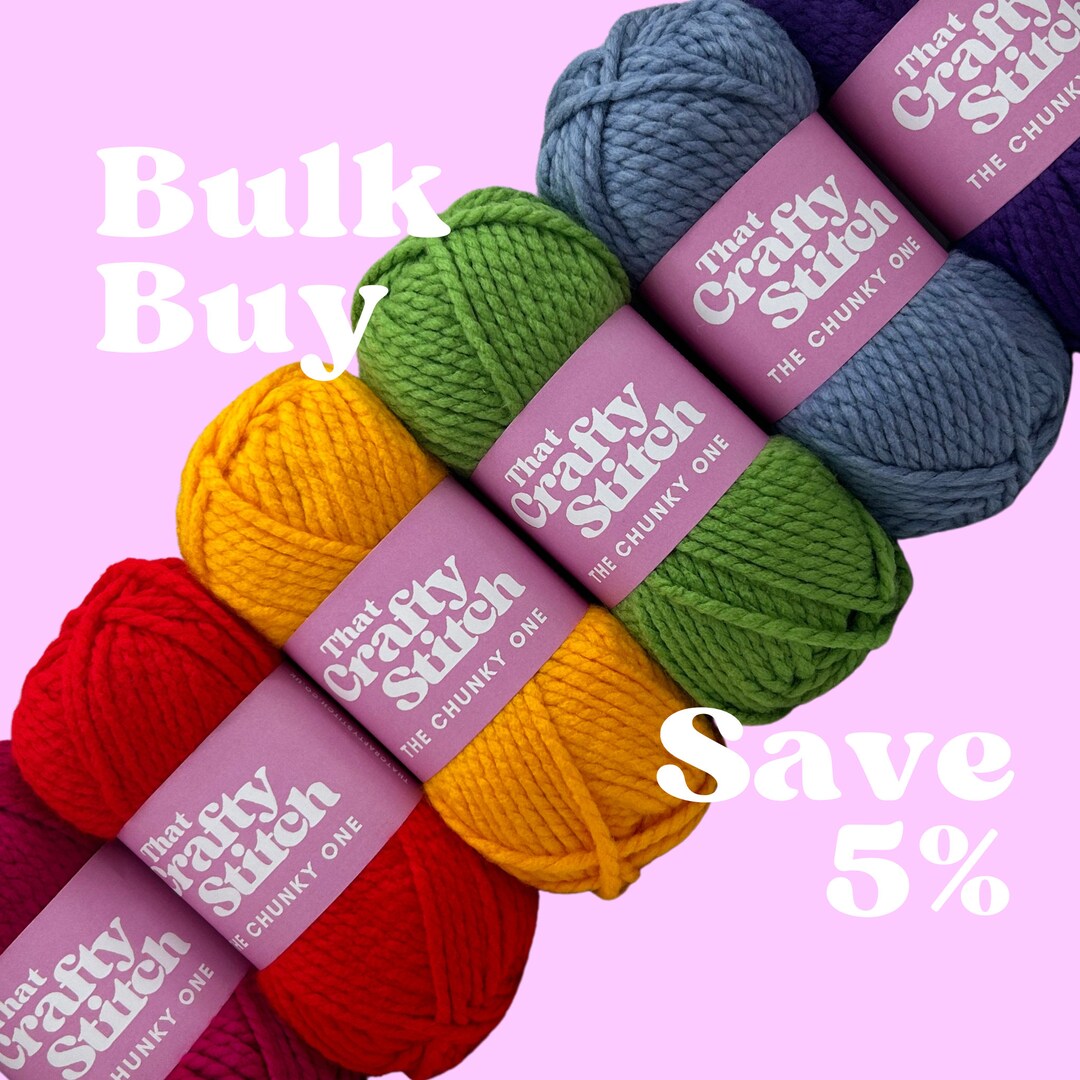 Rainbow Super Chunky Yarn Bundle, 600g, Rainbow Colours, Acrylic Yarn ...