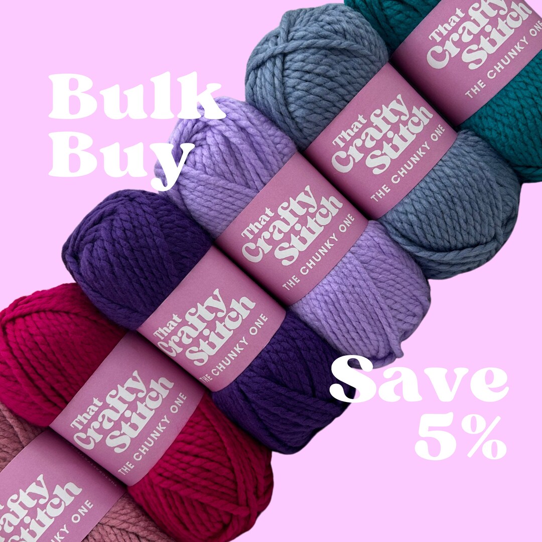 Mermaid Yarn Bundle, Superchunky Yarn Jade, Purple, Lilac and Pink ...