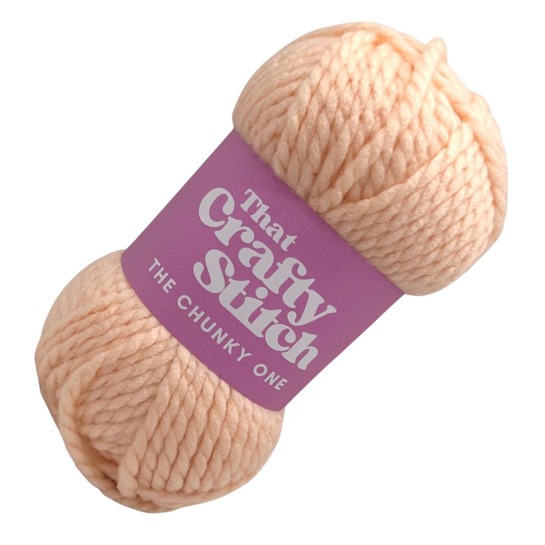 Peach Super Chunky Yarn, 100g per Ball, Peach Super Bulky Yarn, 100% ...