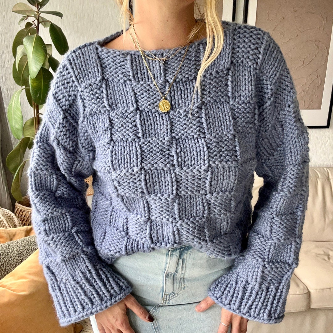 Digital Knitting Pattern - the Sharon Jumper, Knitting Pattern ...