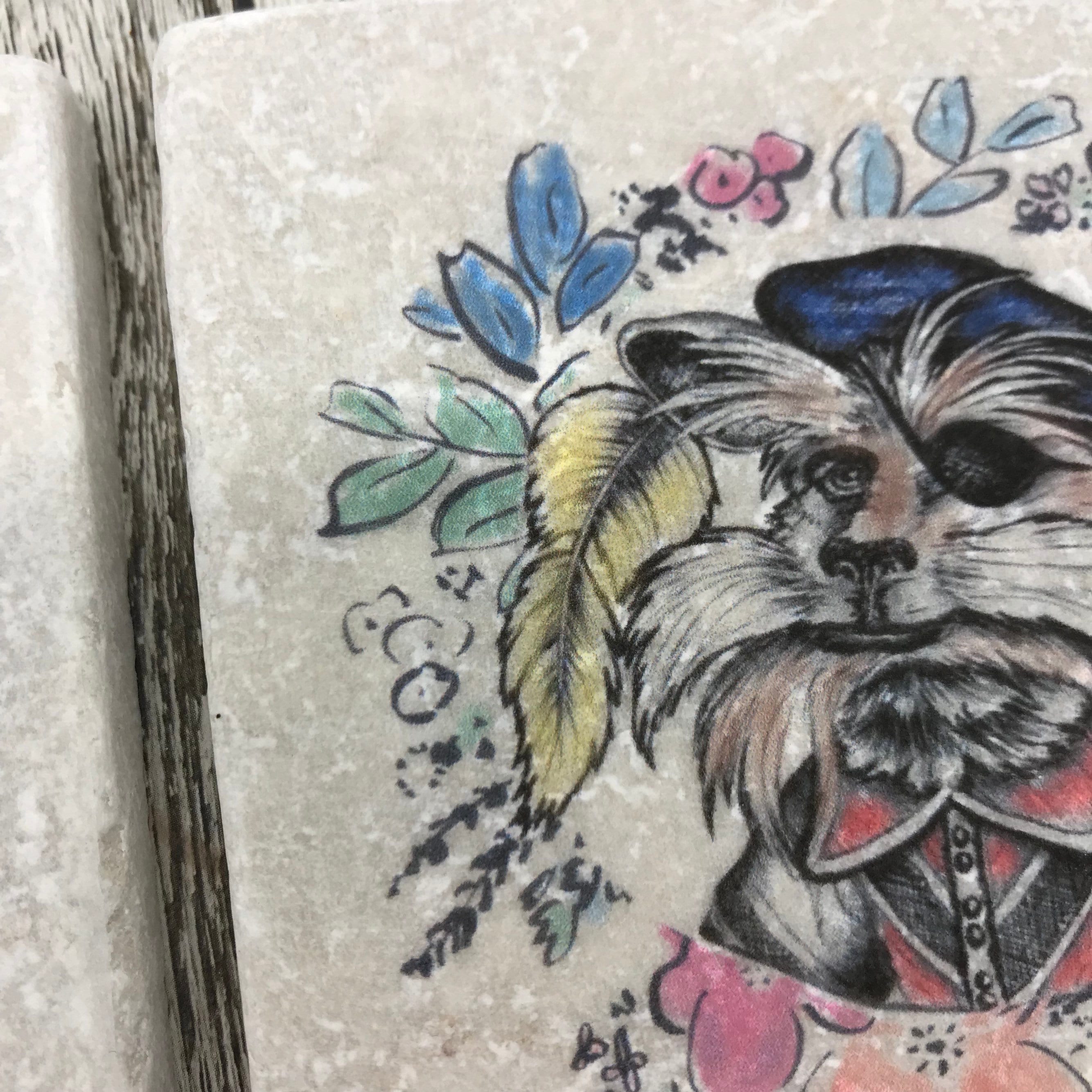 Watercolour Labyrinth Natural Stone Coasters Ludo Hoggle Movie - Etsy UK