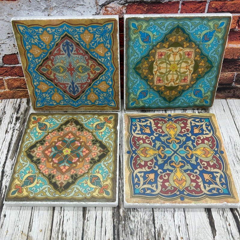 Moroccan Coasters - Etsy