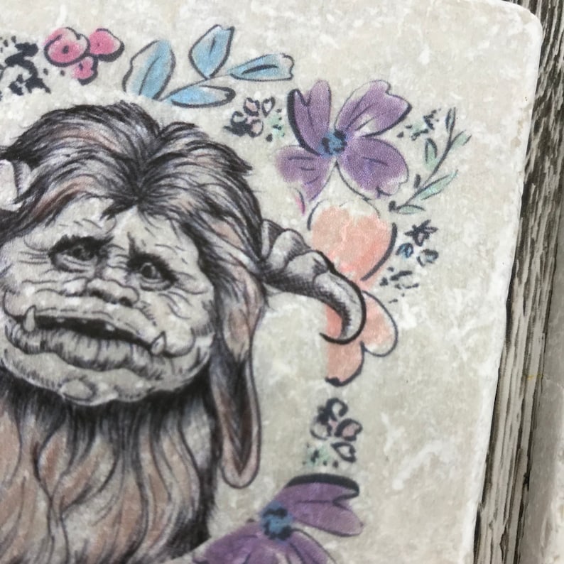 Watercolour Labyrinth Natural Stone Coasters Ludo Hoggle Movie - Etsy UK