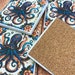 Spanish Mexican Talavera Octopus Traditional Natural Stone Coasters ...