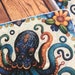 Spanish Mexican Talavera Octopus Traditional Natural Stone Coasters ...
