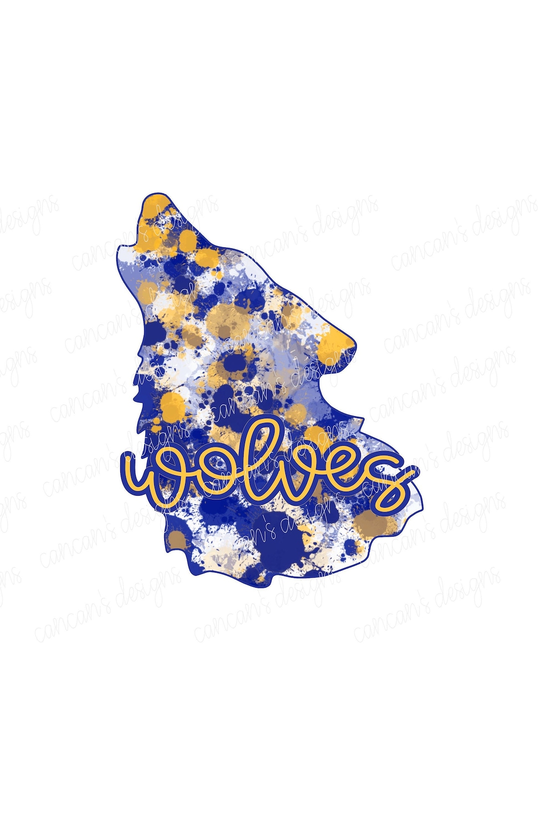 Sublimation Design, Digital Download PNG File. Royal and Yellow ...