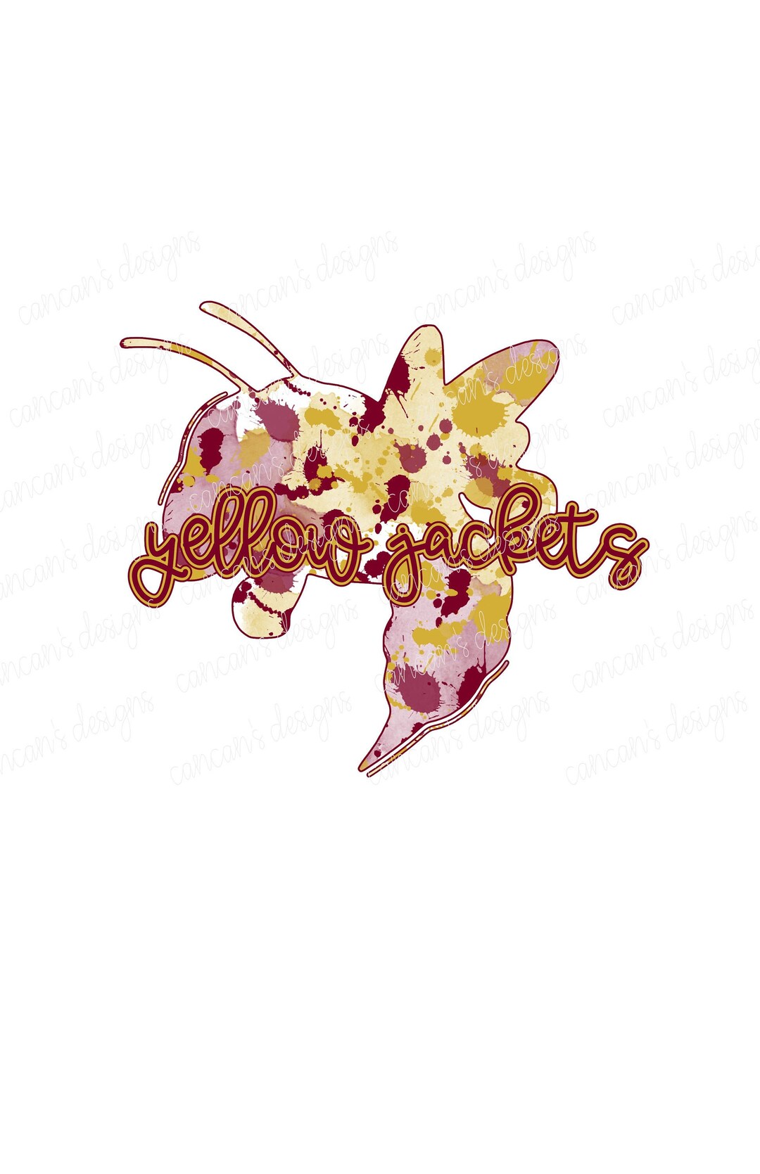 Sublimation Design, Digital Download PNG File. Maroon and Gold Splatter ...
