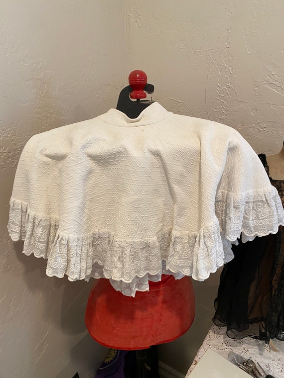 white caplet for an adult wedding or even with a pair… - Gem