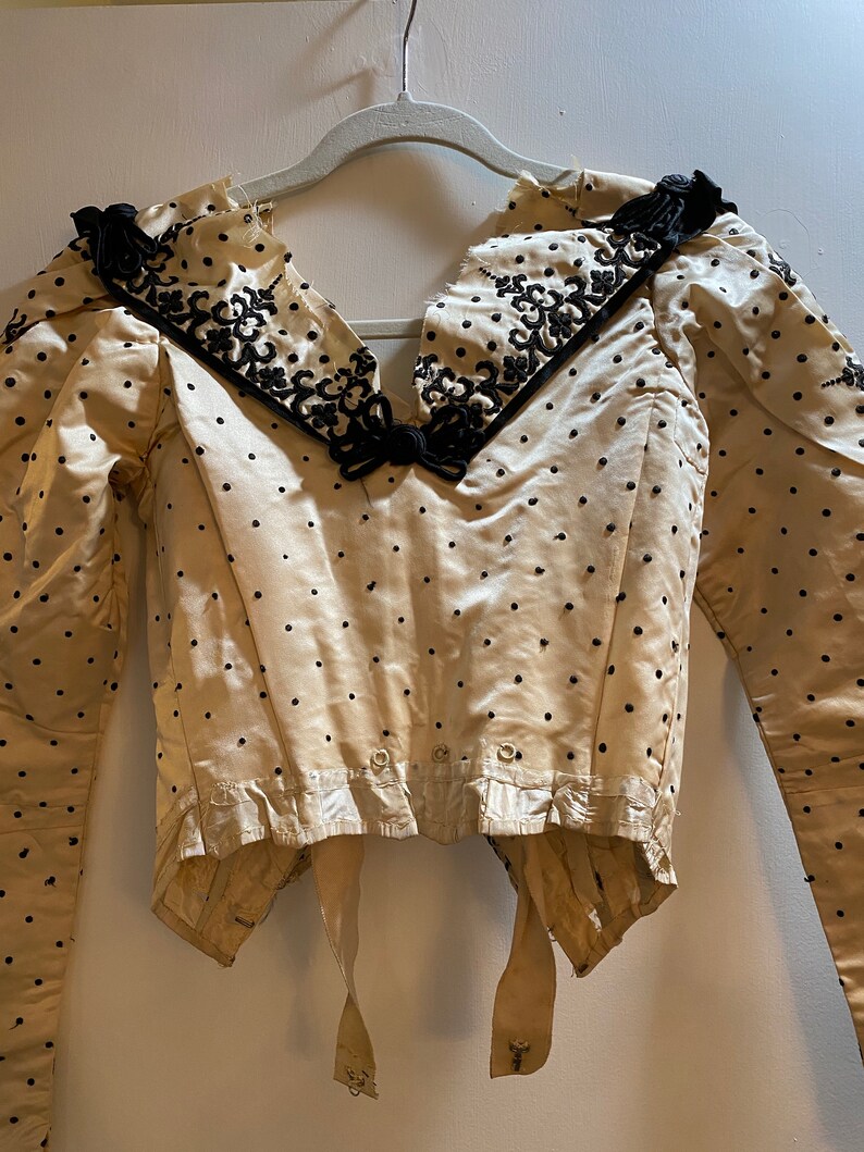 Elegant, Victorian Top Silk With Cut Velvet - Etsy