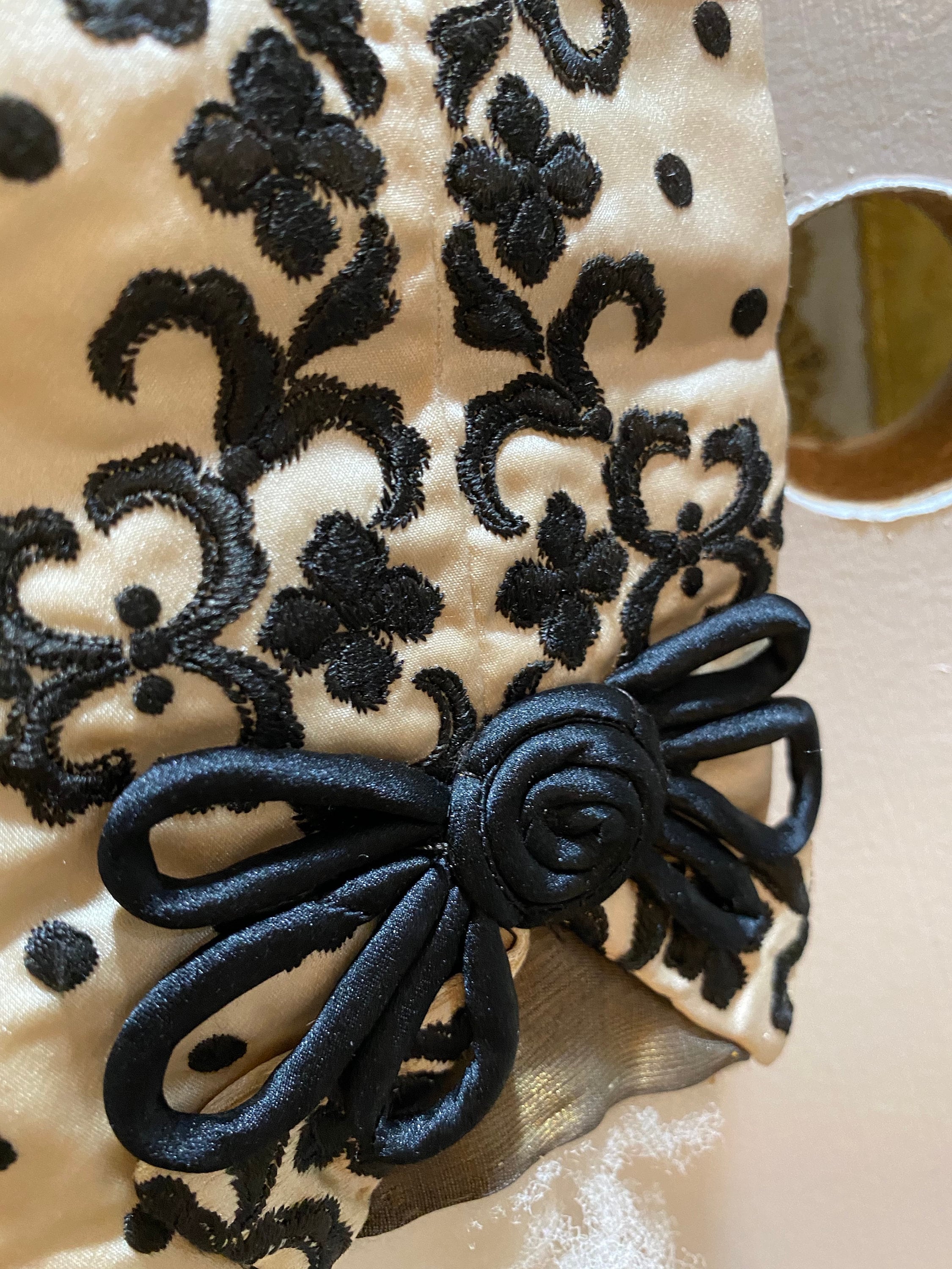 Elegant, Victorian Top Silk With Cut Velvet - Etsy