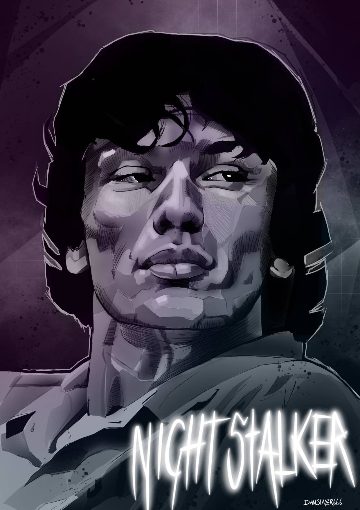 Richard Ramirez, Night Stalker Serial Killer Art Poster - Etsy UK