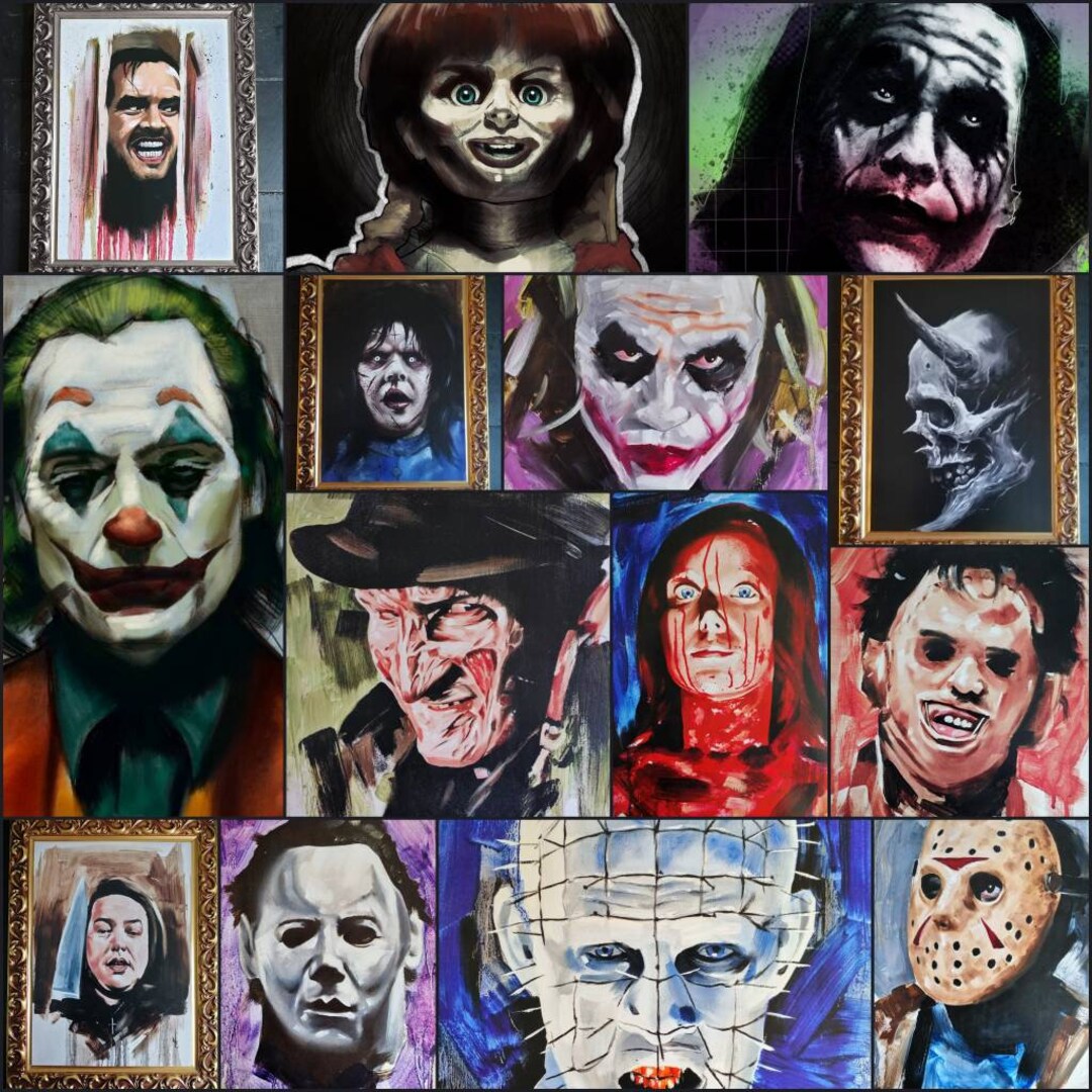 Horror Prints Bundle. Horror Movie Posters - Etsy