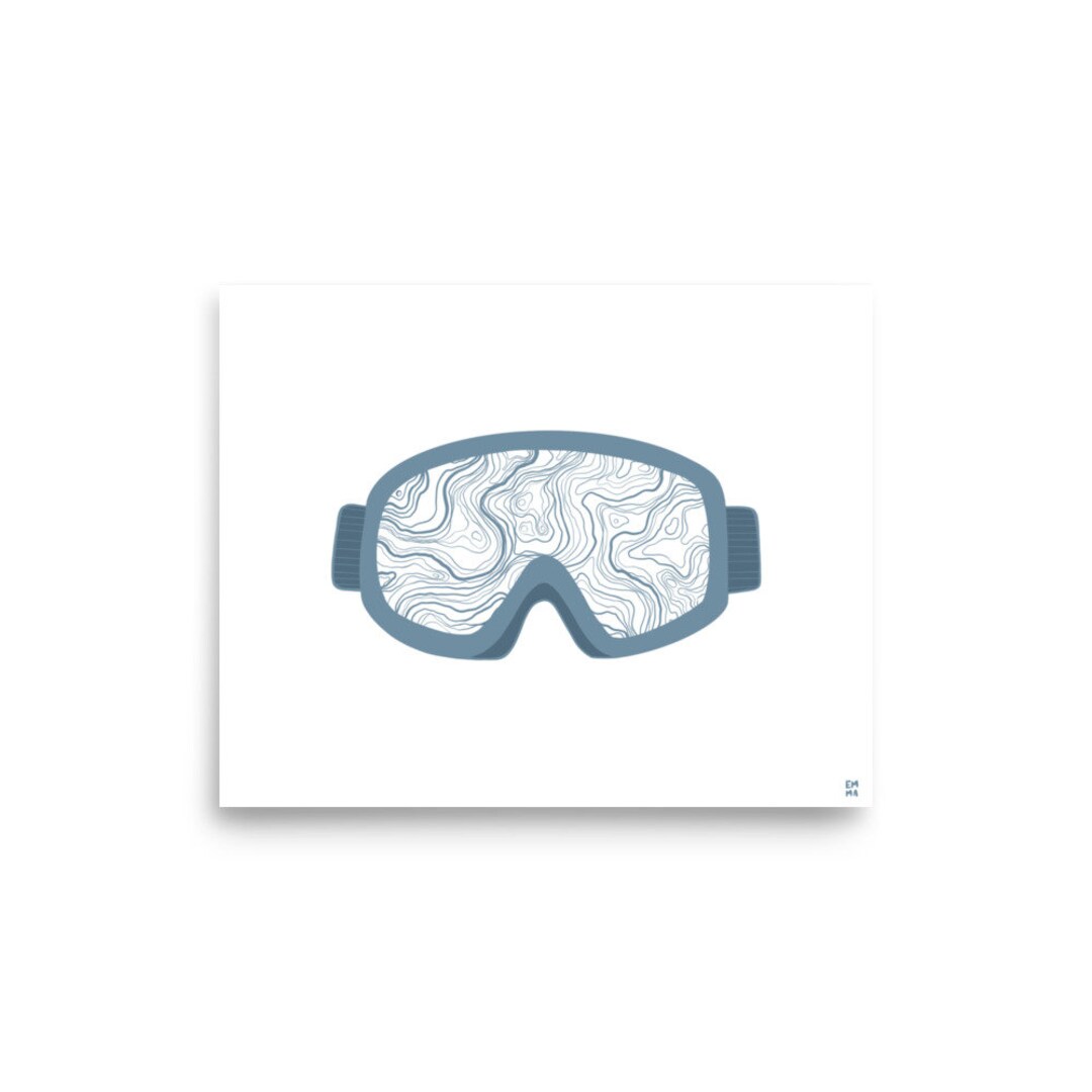 Ski Goggle Print - Etsy