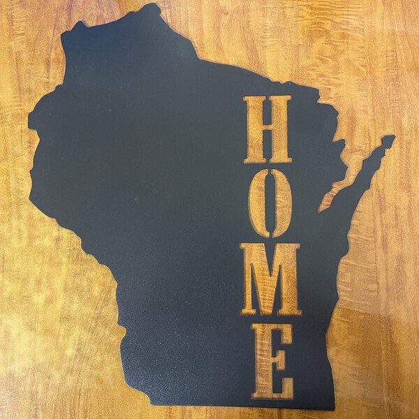 Wisconsin Home Sign - Etsy