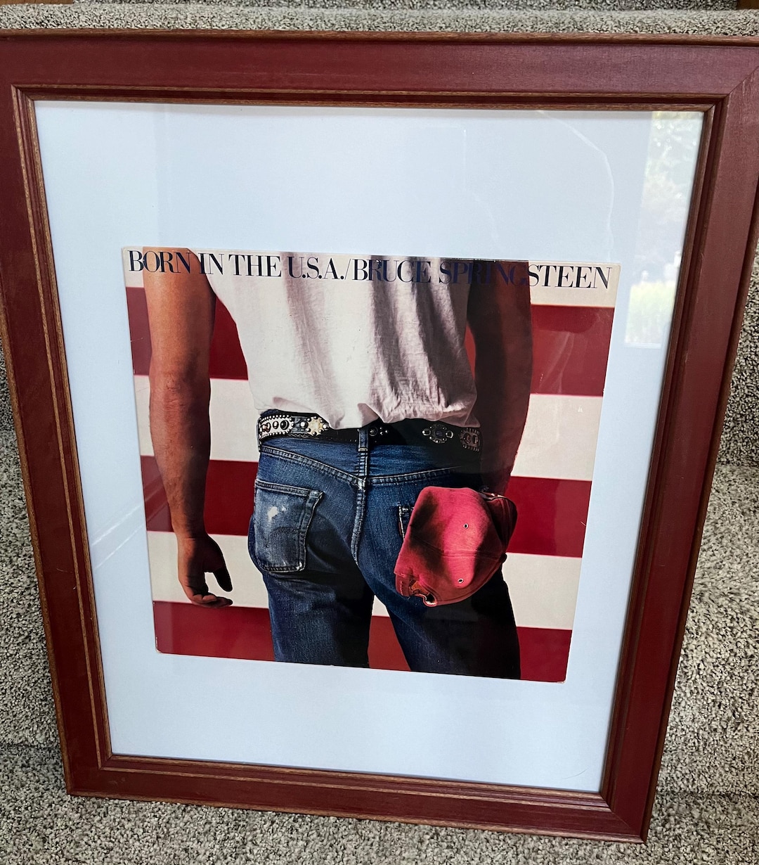 Born in the USA by Bruce Springsteen Vinyl Album in a Glass Frame - Etsy