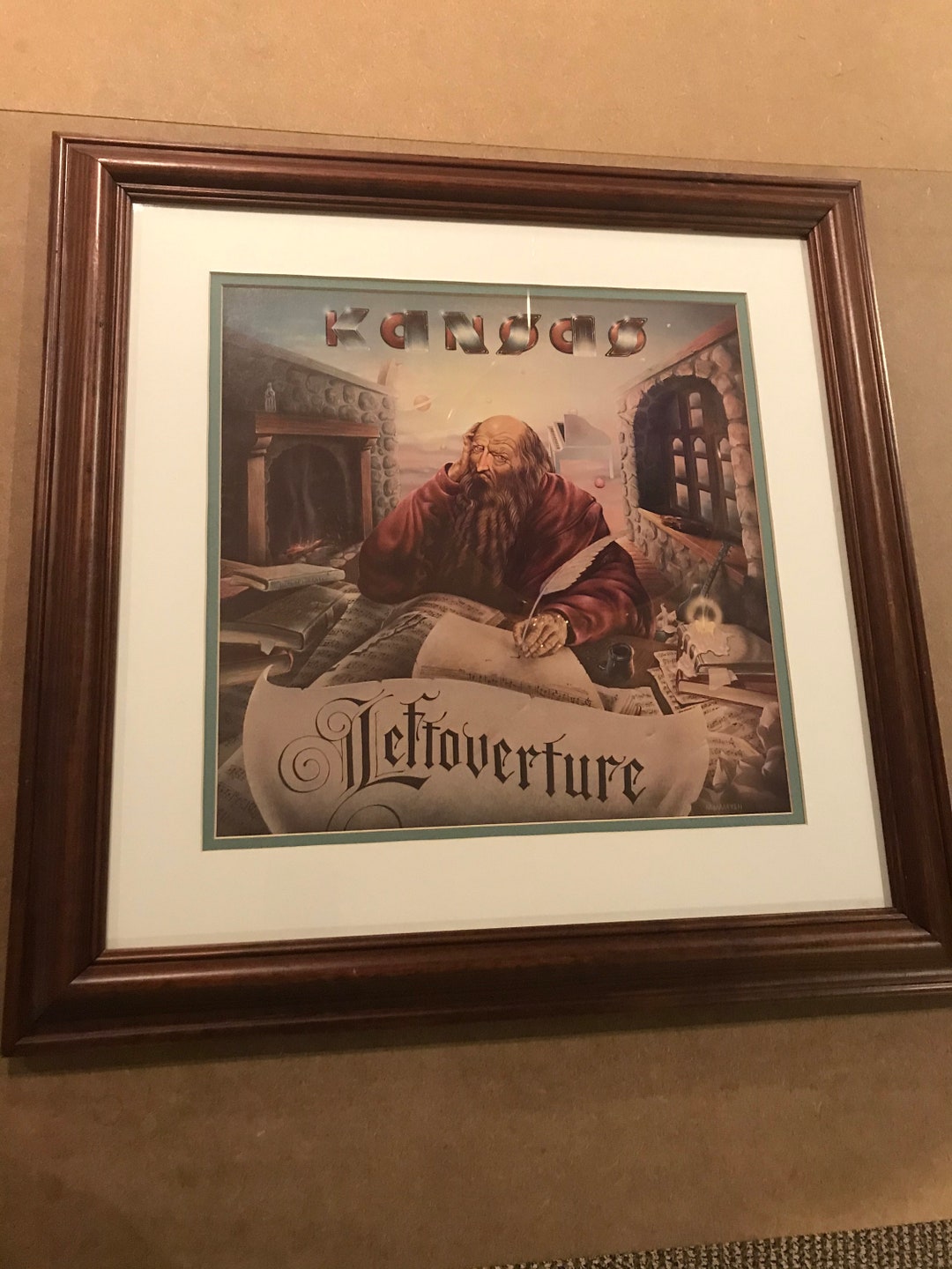 Leftoverture by Kansas Vinyl Album in a Glass Frame - Etsy.de