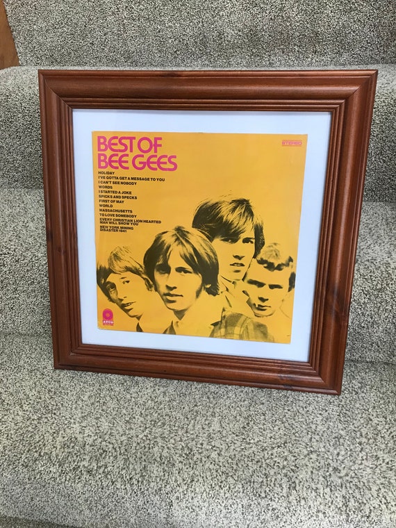 Best of Bee Gees by the Bee Gees Vinyl Album in a Glass Frame - Etsy