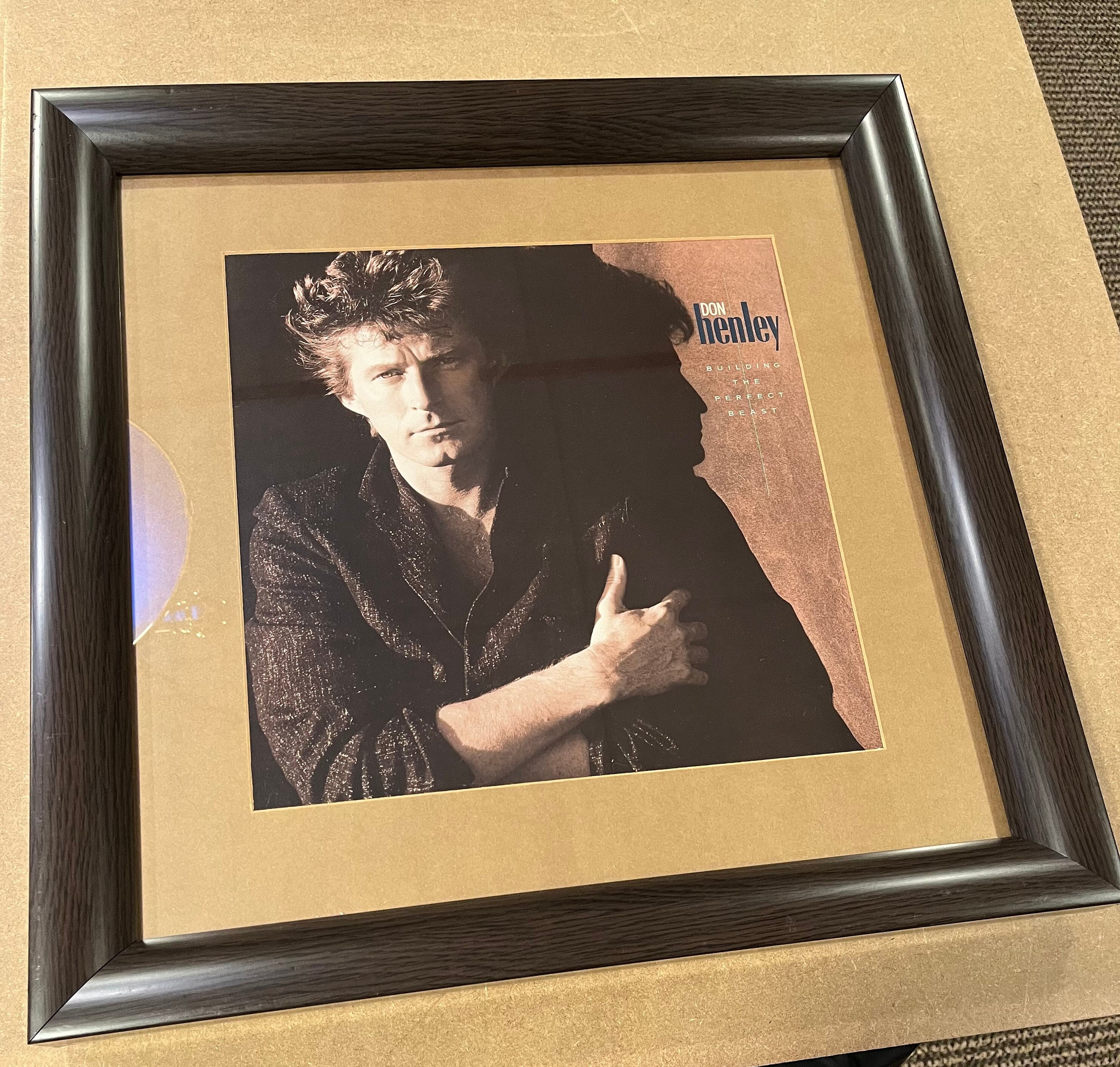 Building the Perfect Beast by Don Henley Vinyl Album in a Glass Frame ...