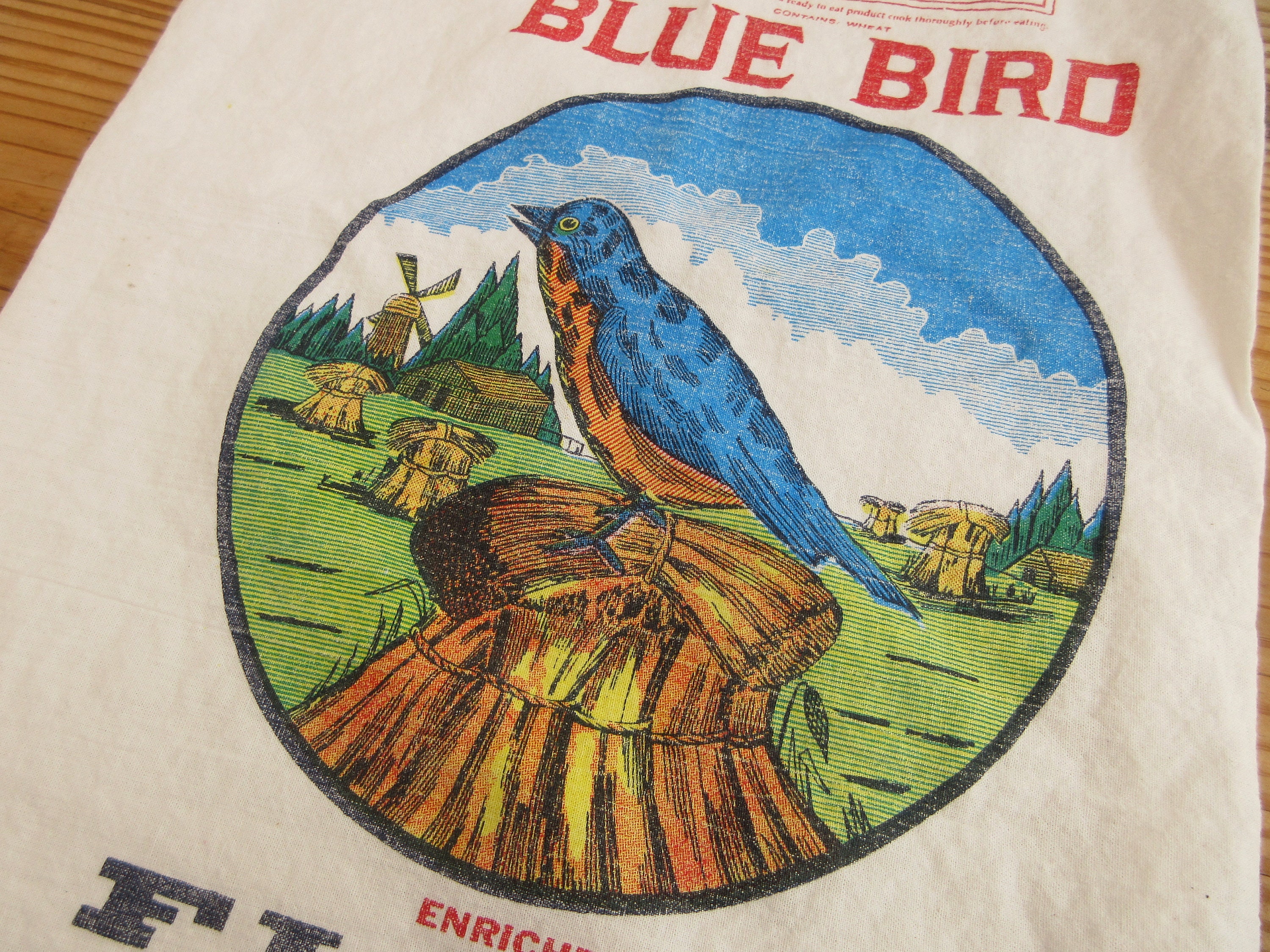 Empty Blue Bird Flour Sacks - 5lb 10lb 20lb 50lb - Cortez Milling ...