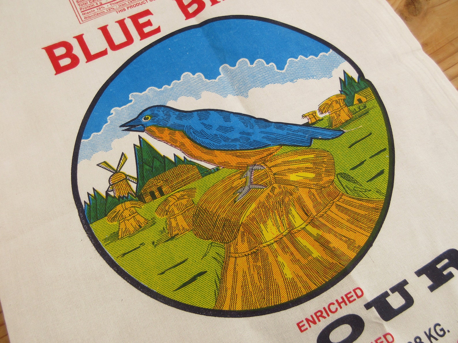 Empty Blue Bird Flour Sacks - 5lb 10lb 20lb 50lb - Cortez Milling ...