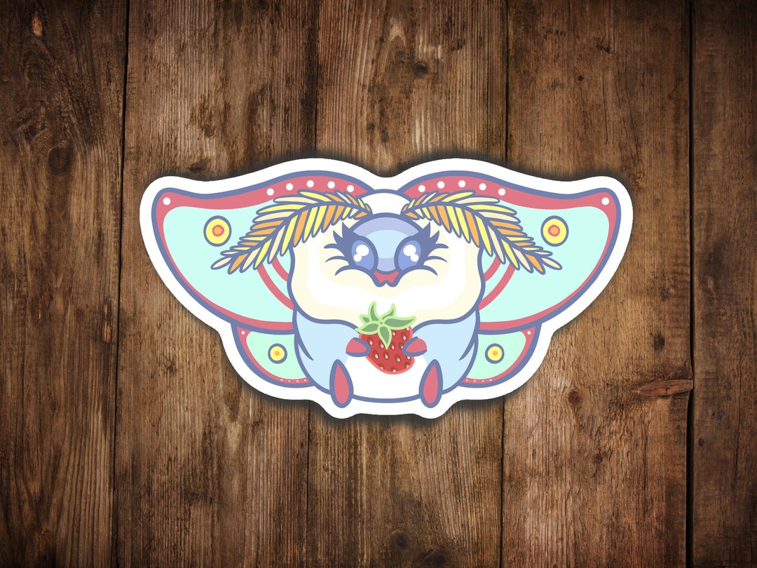 Pastel Blue Strawberry Moth - Etsy