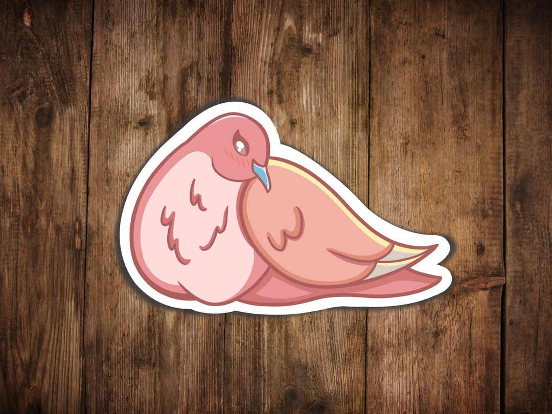 Pastel Pink Mourning Dove Sticker - Etsy