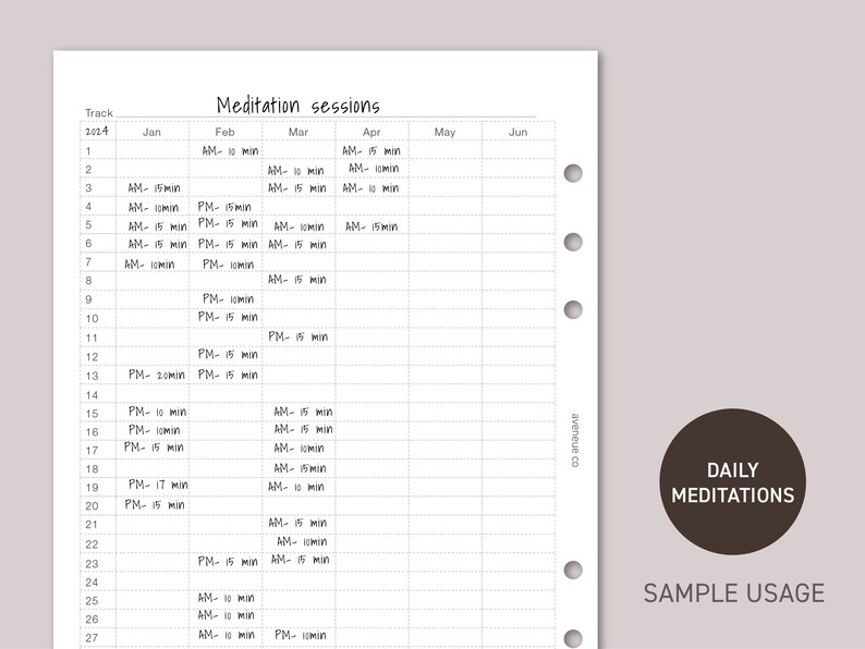 Printable A5 Yearly Tracker Two Page Spread, Yearly Overview, Yearly ...