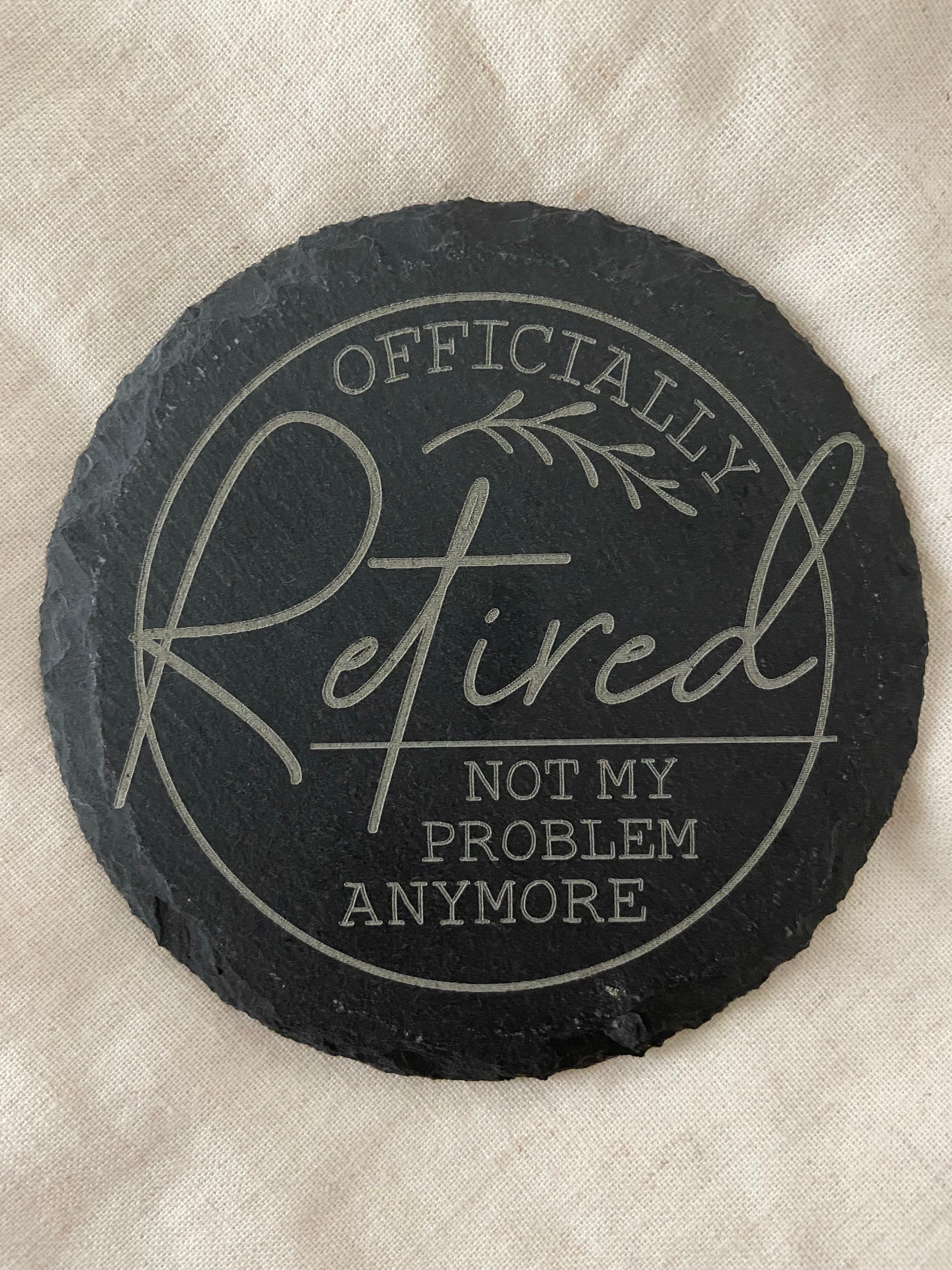 Retirement Drink Coaster - Etsy