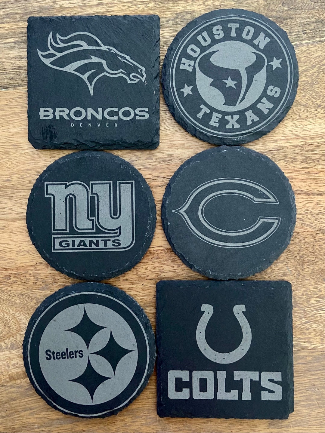 Football Slate Coasters - Etsy