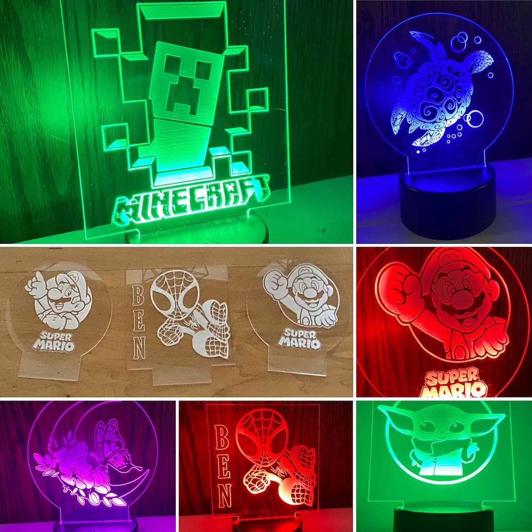 Customizable LED Tabletop Light - Etsy