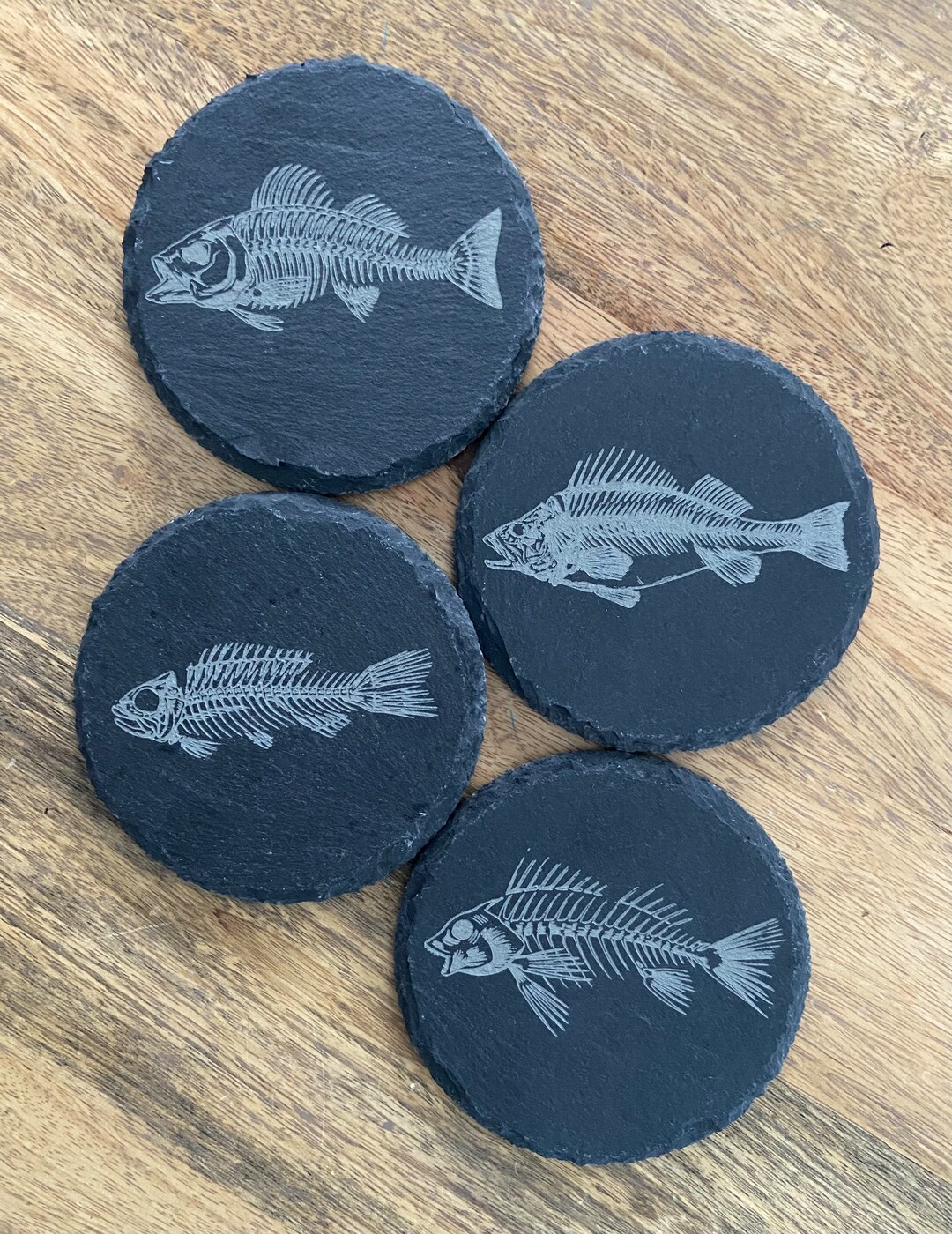 Fish Slate Coasters - Etsy