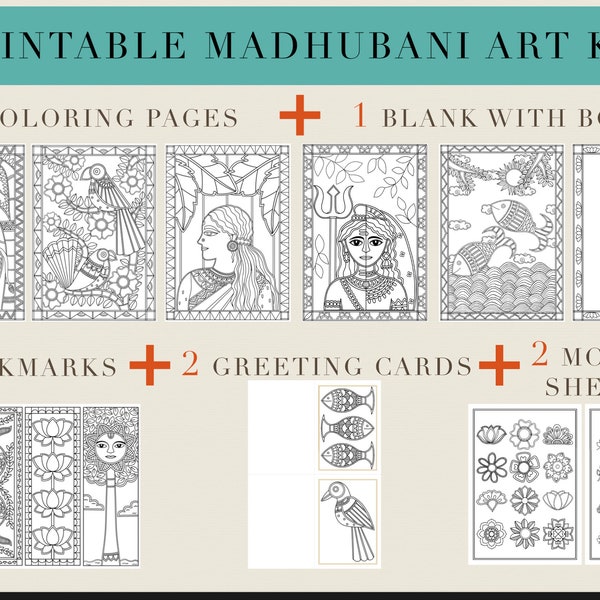 Madhubani Painting - Etsy