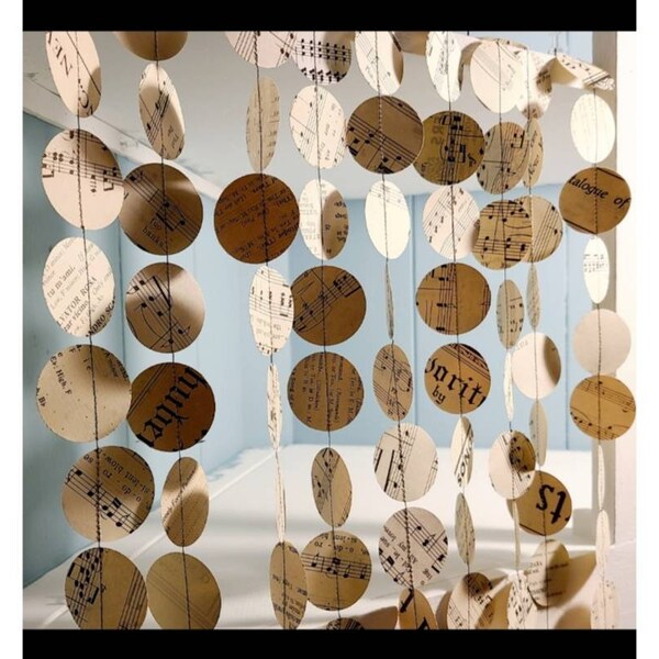 Circle Paper Garland - Etsy