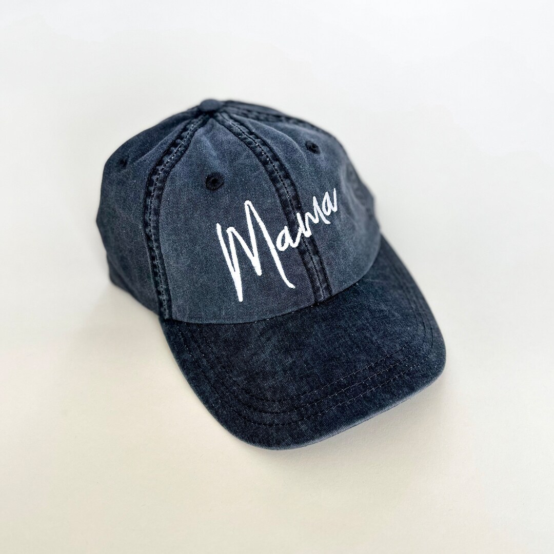 Mama Handwritten Script Embroidered Baseball Cap | Mama Hat ...