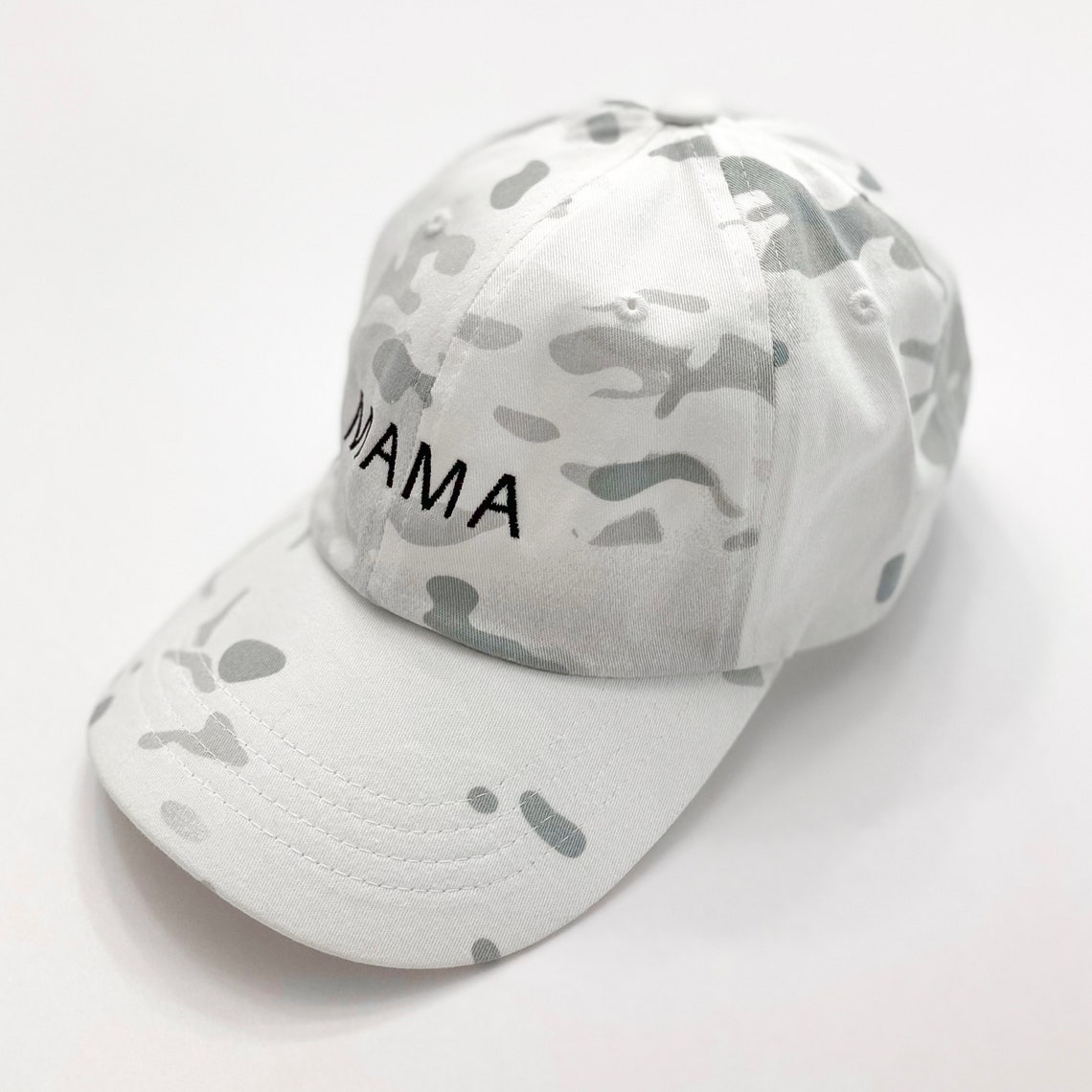 Mama Embroidered White Camo Hat Mama Baseball Cap Mom - Etsy